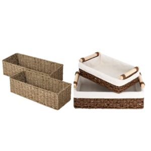 storageworks seagrass woven storage baskets & storageworks open home storage wicker baskets