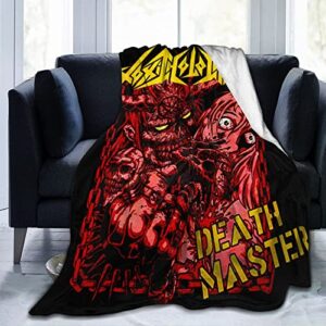 toxic holocaust blanket ultra-super soft lightweight cozy warm flannel fleece blanket for sofa couch chair all season