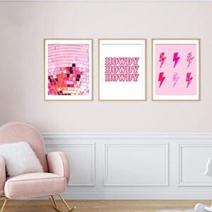 GENSTEUO 9Pcs Cute Preppy Room Decor Aesthetic, Preppy Wall Art, Preppy Posters Paintings, Cute Pictures Prints for Bedroom Dorm Decorations, Preppy Pink Poster Wall Collage (8x10 UNFRAMED)