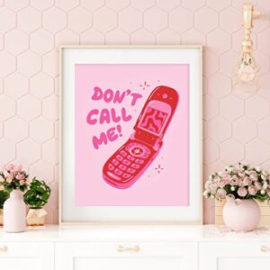 GENSTEUO 9Pcs Cute Preppy Room Decor Aesthetic, Preppy Wall Art, Preppy Posters Paintings, Cute Pictures Prints for Bedroom Dorm Decorations, Preppy Pink Poster Wall Collage (8x10 UNFRAMED)