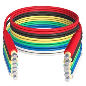 6PCS Magnetic Test Leads Silicone Soft Flexible Jumper Test Wires 30V AC5A 3.3FT Magnetic Jumper Wires HVAC