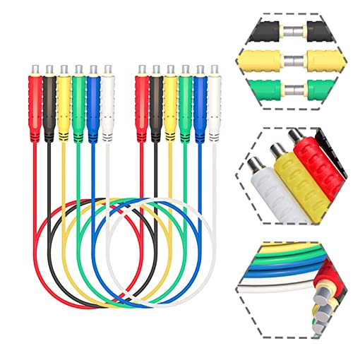 6PCS Magnetic Test Leads Silicone Soft Flexible Jumper Test Wires 30V AC5A 3.3FT Magnetic Jumper Wires HVAC