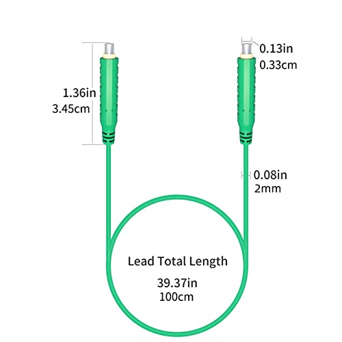 6PCS Magnetic Test Leads Silicone Soft Flexible Jumper Test Wires 30V AC5A 3.3FT Magnetic Jumper Wires HVAC