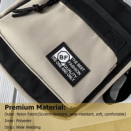 Jinfield Crossbody Bag Messenger Bags: Nylon Unisex Side Pouch Satchel Small Phone Shoulder Purse Casual Sling Pack Girl Guy