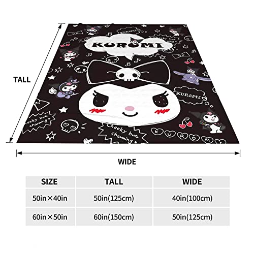 BEINME Kwaii Blanket Cartoon Throw Blanket for Girls Women Christmas Birthday Gifts Bedroom Sofa Decor 60 "x50