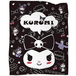 BEINME Kwaii Blanket Cartoon Throw Blanket for Girls Women Christmas Birthday Gifts Bedroom Sofa Decor 60 "x50