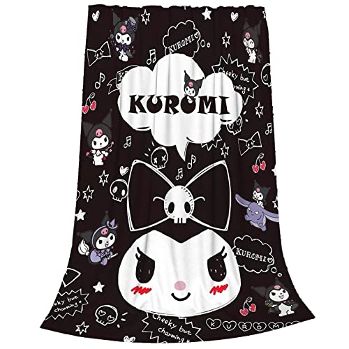 BEINME Kwaii Blanket Cartoon Throw Blanket for Girls Women Christmas Birthday Gifts Bedroom Sofa Decor 60 "x50