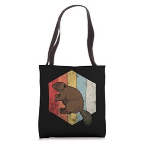 Beaver Retro Vintage Beaver Lover Tote Bag