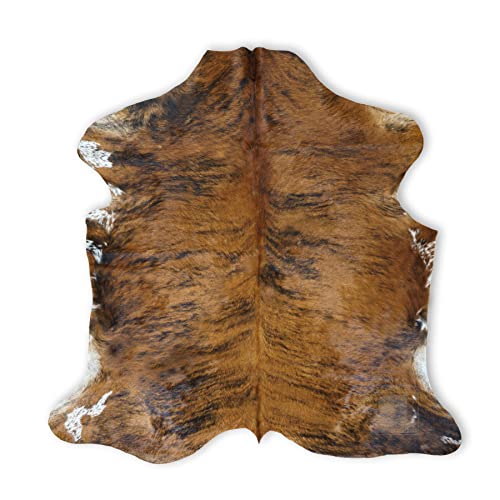 bonanza leathers Genuine Cowhide Rug Dark Brindle Size S/L/XL 5X6/6X7/7X8 FT (6x7)