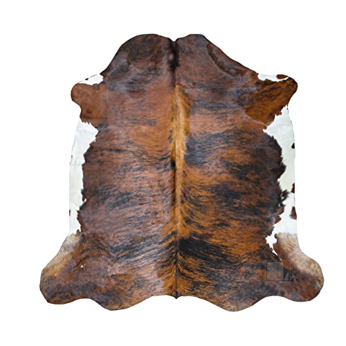 bonanza leathers Genuine Cowhide Rug Dark Brindle Size S/L/XL 5X6/6X7/7X8 FT (6x7)