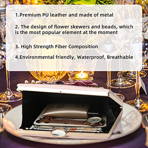 Floral Clutch Floral Clutch Purses For Women 3d Flower Purse Clutch With Roses Flower Clutch Clach Unique Clutch Purses For Women Blush Clutch Purses Women Evening Bridal Pearl Clutch Bride Clutch