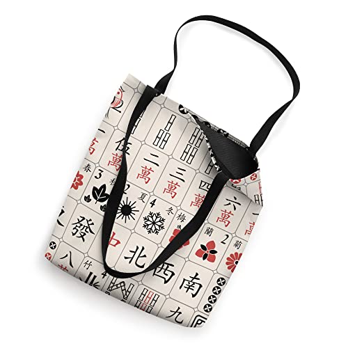 Mahjong Pattern Pieces Classic Chinese Board Game Pieces Tote Bag