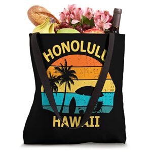 Travel Honolulu Hawaii Vacation Souvenir Hawaiian Tote Bag