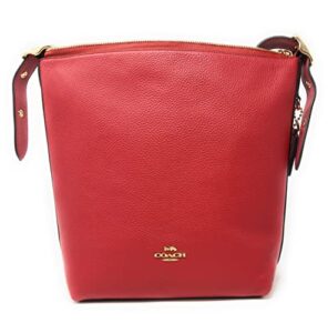 coach women’s val duffle shoulder bag (red apple)