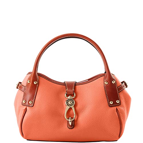 Dooney & Bourke Pebble Grain Small Logo Lock Satchel