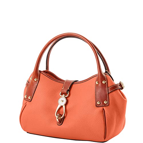 Dooney & Bourke Pebble Grain Small Logo Lock Satchel