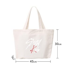 Kpop Merchandise Canvas Shoulder Bag, Hobo Crossbody Handbag Casual Tote bag for Girls Women Gifts（Q）