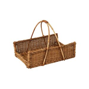 creative co-op decorative rattan hanging, natural basket