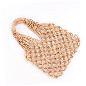 TENDYCOCO 2 Pcs Hollow Woven Handbag Straw Purses for Women Woven Purses for Women Travel Sling Bag for Women Beach Bags for Women Women s Hobos Bohemia Woven Handbag Handmade Woven Bag Girl