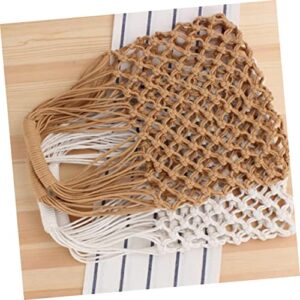 TENDYCOCO 2 Pcs Hollow Woven Handbag Straw Purses for Women Woven Purses for Women Travel Sling Bag for Women Beach Bags for Women Women s Hobos Bohemia Woven Handbag Handmade Woven Bag Girl