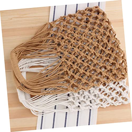 TENDYCOCO 2 Pcs Hollow Woven Handbag Straw Purses for Women Woven Purses for Women Travel Sling Bag for Women Beach Bags for Women Women s Hobos Bohemia Woven Handbag Handmade Woven Bag Girl