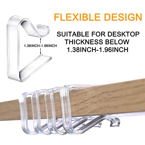 Transparent Clear Tablecloth Clips, Plastic Table Cloth Clips，Windproof Table Cover Holder Clamps，Table Cloth Holder for Christmas Home Wedding Party Indoor Outdoor Camping Picnic (24, Large)