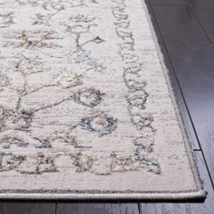 SAFAVIEH Bel Air Collection 6'7" Square Beige/Grey BLA234B Oriental Shabby Chic Area Rug