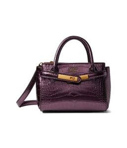 guess enisa mini satchel plum one size