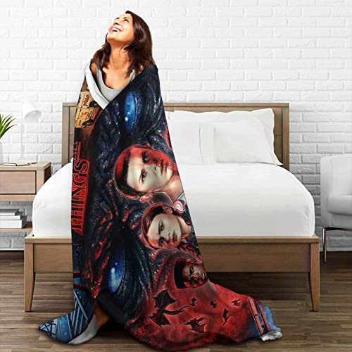 Soft Throw Blanket Poster Cover Demo Bats Tentacles Cozy Fuzz Fleece Flannel Air Conditioning Quilt Bed