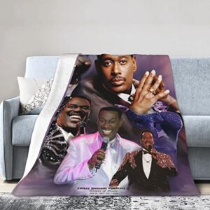 dotzrlt luther singer vandross blanket printed flannel blanket home decor soft comfortable warm throw blankets 80″x60″