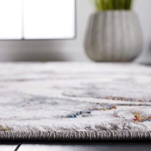 Safavieh Amelia Collection 9' x 12' Grey/Blue Gold ALA277K Modern Abstract Non-Shedding Area Rug