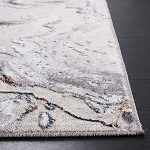 Safavieh Amelia Collection 9' x 12' Grey/Blue Gold ALA277K Modern Abstract Non-Shedding Area Rug