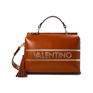 Valentino Bags by Mario Valentino Bridget Lavoro Gold Brick Red One Size