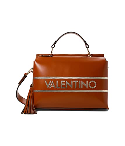 Valentino Bags by Mario Valentino Bridget Lavoro Gold Brick Red One Size