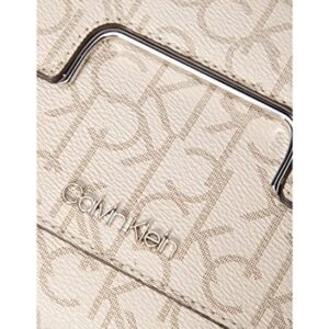 Calvin Klein Monogram Flap Crossbody Vanilla/Khaki/Modern Taupe One Size