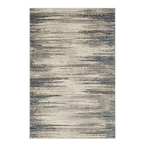 Mohawk Home Nexus Modern Contemporary Abstract Light Gray 5' 3" x 8' Area Rug Perfect for Living Room, Dining Room, Office