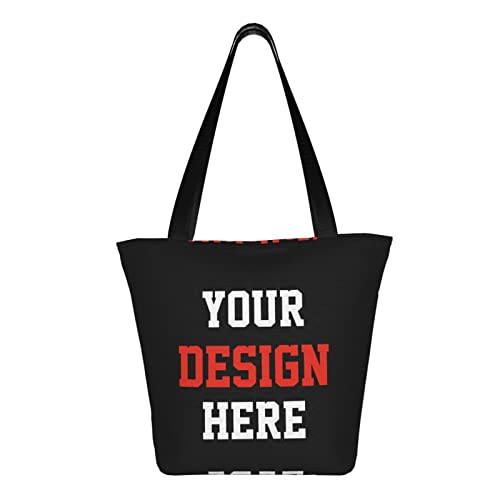 Custom Tote Bag Personalized Shoulder Bags Custom Handbag For Women Design Photo Text Teacher For Travel Shopping Personalized Gifts