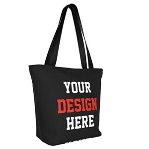 Custom Tote Bag Personalized Shoulder Bags Custom Handbag For Women Design Photo Text Teacher For Travel Shopping Personalized Gifts