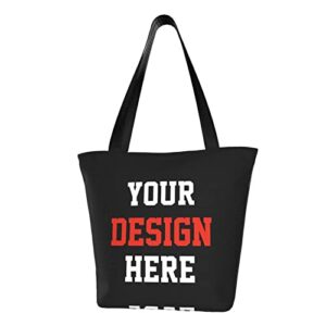 Custom Tote Bag Personalized Shoulder Bags Custom Handbag For Women Design Photo Text Teacher For Travel Shopping Personalized Gifts