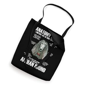 Anatomy Of Afghan Hound Dog Costume Dogs Tote Bag