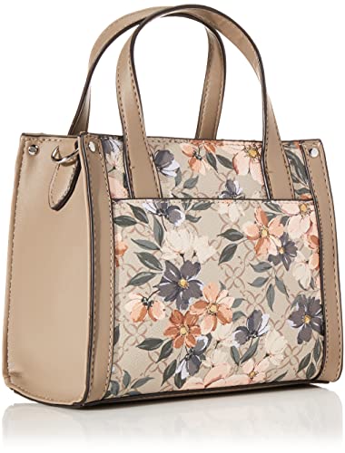 Nine West Candance Mini Tote Crossbody Monterose Logo Floral One Size