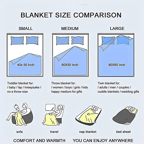 MLLOGBO Christmas Alphabet Blanket Throw Blanket Flannel Blankets Couch Sofa Living Room Bedding for Boys Adults Gifts 50"X40"