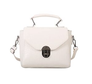 purses and handbags for women hobo bags women tote bags leather crossbody shoulder bags (white)