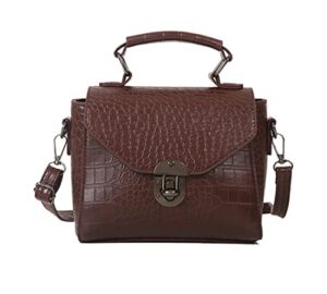 purses and handbags for women hobo bags women tote bags leather crossbody shoulder bags (dark brown)