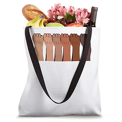 Melanin Skin Tone Power Black History Month Melanin Kindness Tote Bag