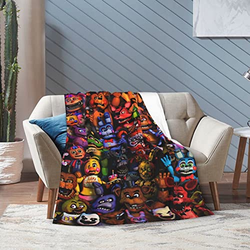 xuebi Ultra-Soft Flannel Throw Blankets Fleece Blanket Cozy Warm Blanket for Living Room Couch Bed All Season Blanket 50''x40''