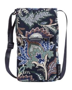 vera bradley womens utility cellphone crossbody in java navy camo