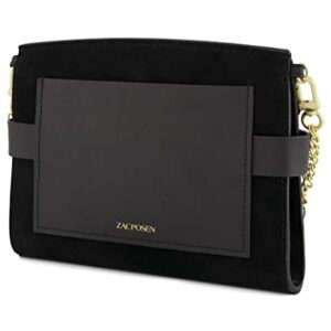 Zac Posen Brigette Belted Clutch, Black