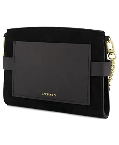 Zac Posen Brigette Belted Clutch, Black