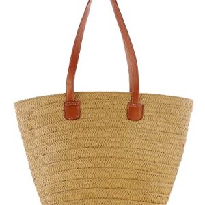 Straw Tote Bag Shoulder Bag for Women Straw Beach Bag Handbag Soft Bohemian Hobo Bag Casual Beach Daypack for Vacation